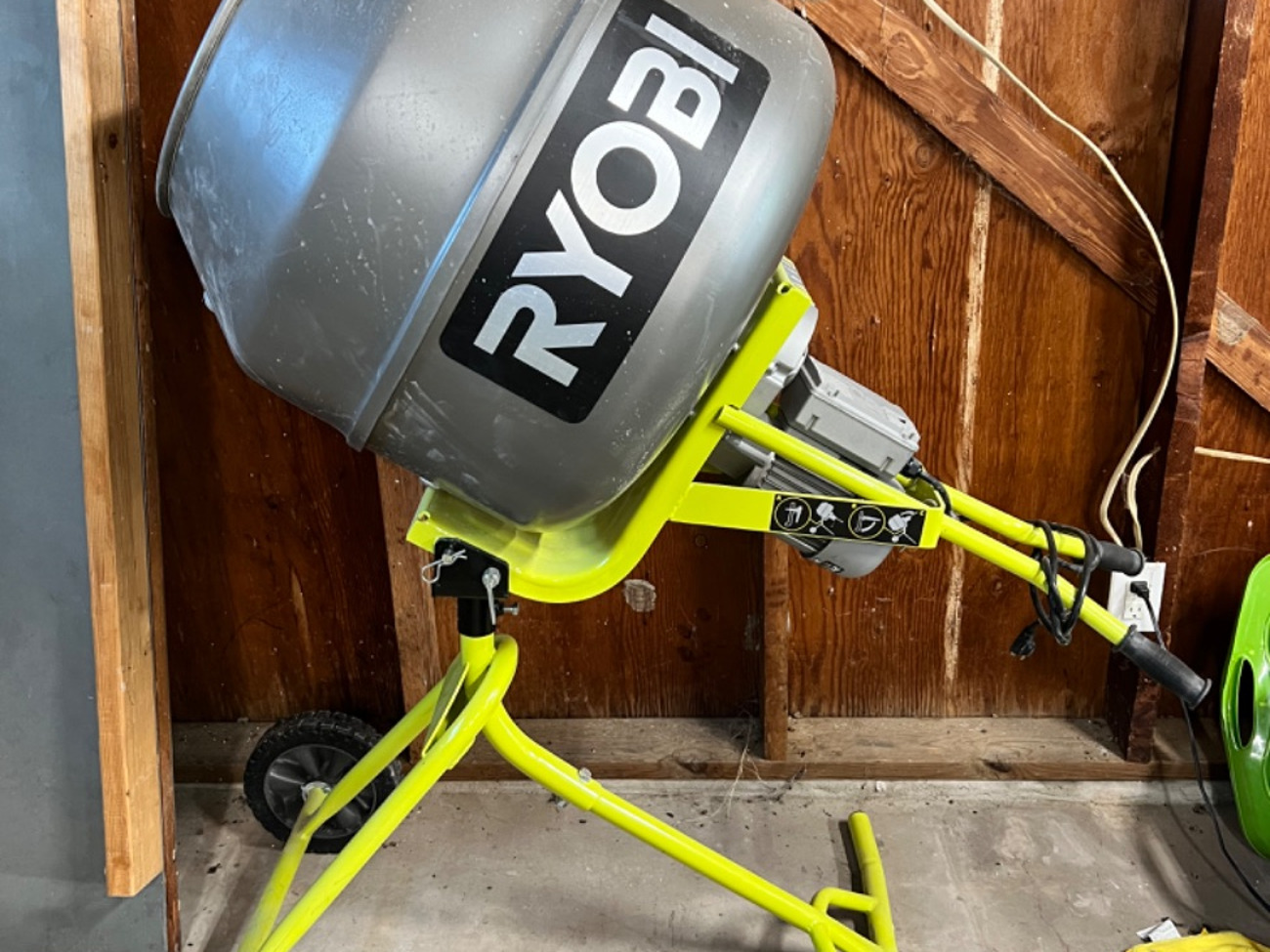 Ryobi 5 0 Cu Ft Portable Concrete Mixer For Sale at Wilfred Mccarty blog